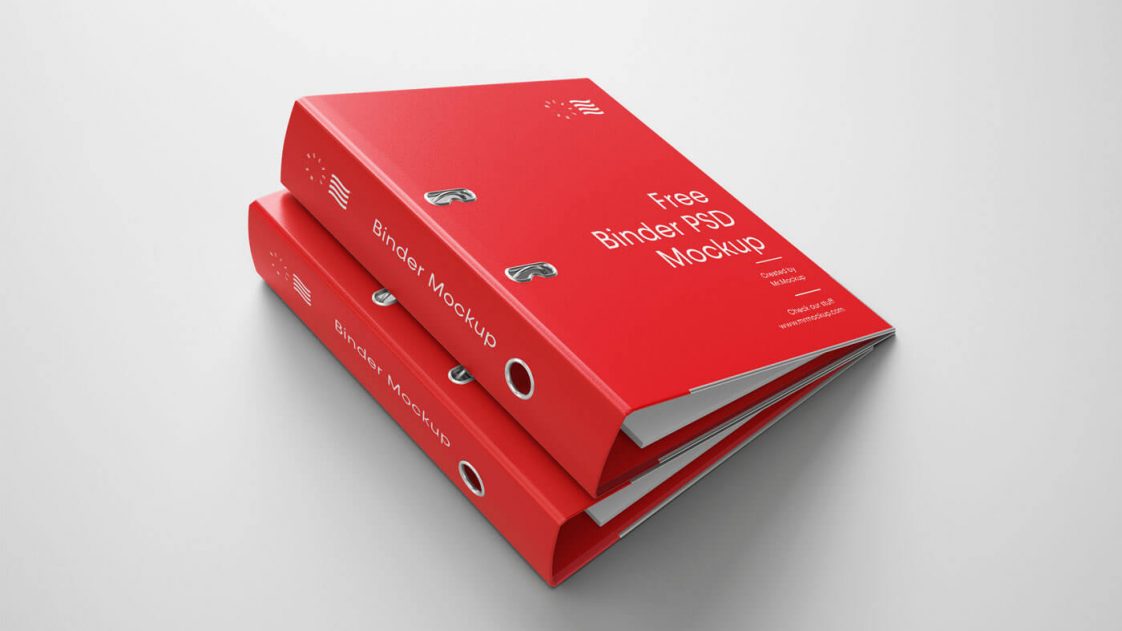 Free A4 File Folder Mockup Set - PsFiles