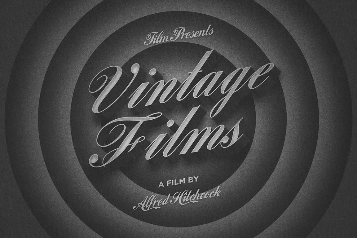 Free Old Vintage Movie 3D Title Card PSD - PsFiles