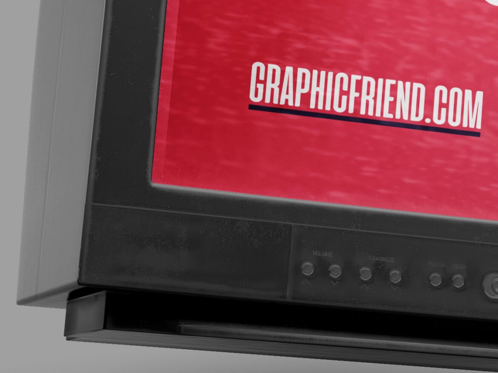 Free Floating Old TV Mockup PSD - Best Free Mockup | PsFiles