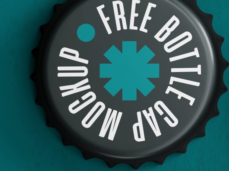 Free Bottle Crown Metals Caps Mockup PSD - PsFiles