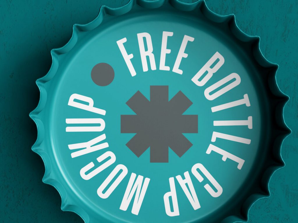 Free Bottle Crown Metals Caps Mockup PSD - PsFiles