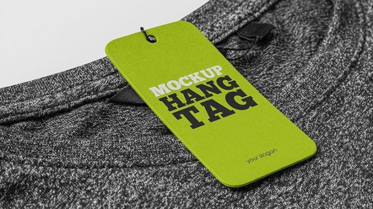 Elegant Cloth Price Tag Label Mockup Free PSD - PsFiles