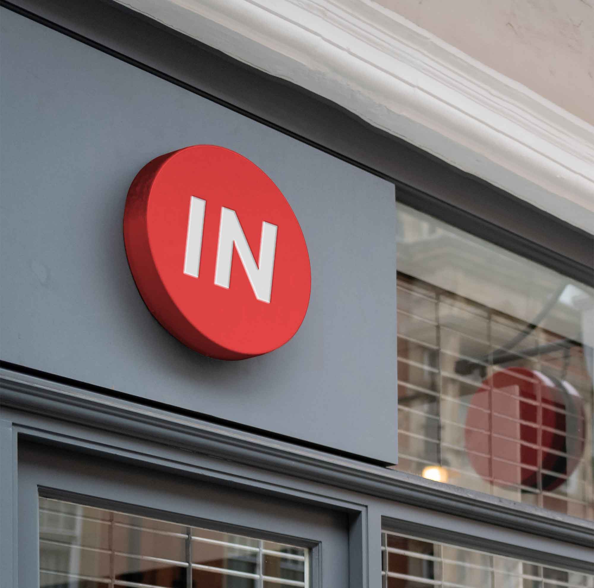 Free Circle Sign Mockup for Logo - PsFiles