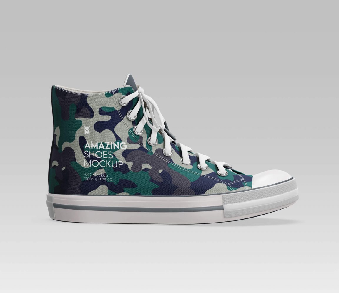 Free Canvas Shoes Mockups PSD Set - PsFiles