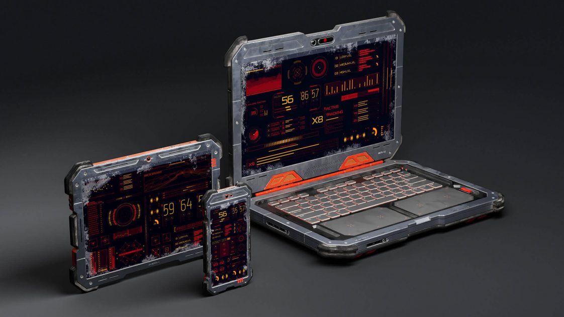 Free iPad Pro Mockup PSD with Plant Leafs Border Top View - PsFiles