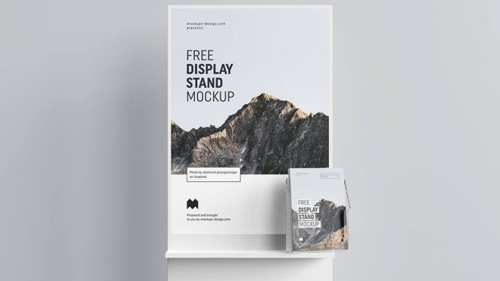 Free Product Exhibitor Packaging Display Mockups PSD Set - PsFiles