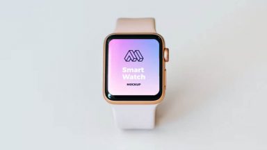 Free Floating Apple Watch Ultra Mockup PSD - PsFiles