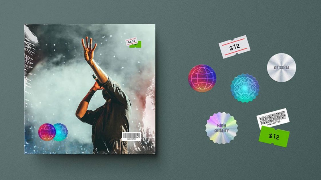 Free News Report, Singer Microphone Logo Mockup PSD - PsFiles