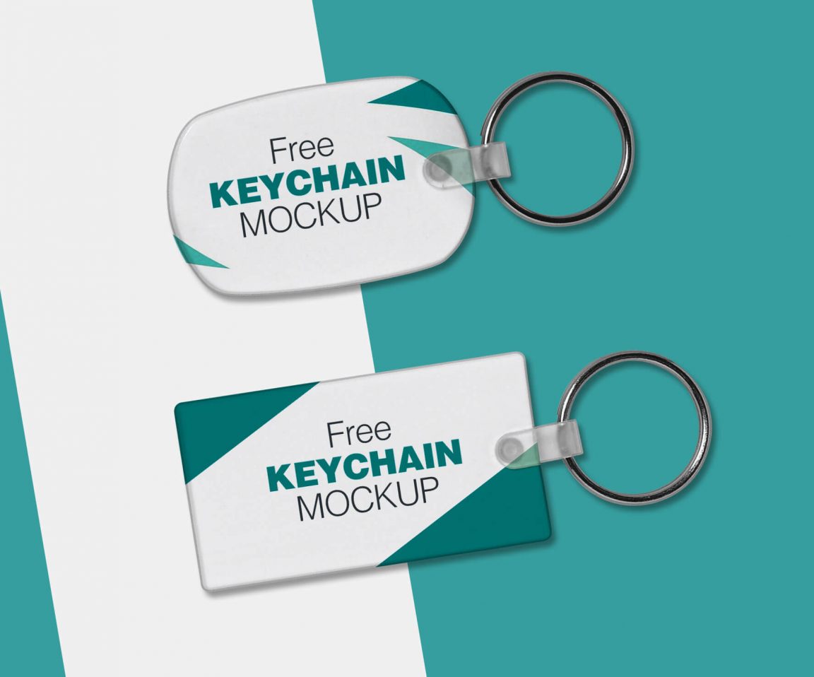 Free Top View 2 Key Chains on Floor Mockup PSD PSD - PsFiles