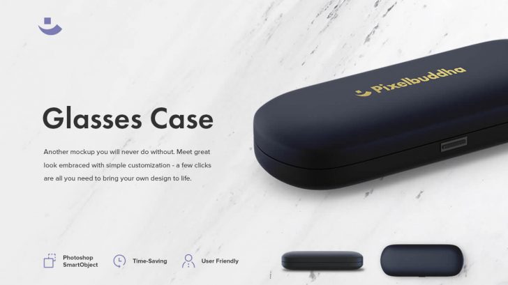 Top View of Open Glasses Case Mockup PSD - PsFiles