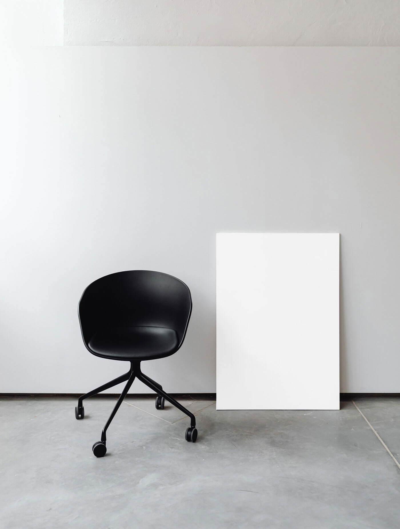 Front View of Canvas Mockup in a Studio - PsFiles