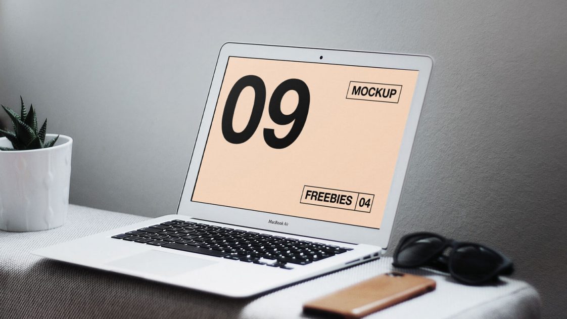 Free Macbook Pro Mockup PSD 3 view - PsFiles