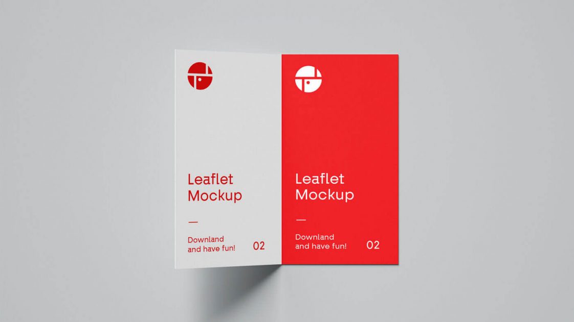 Free A4 Size 2 Fold Brochure Mockup PSD - PsFiles