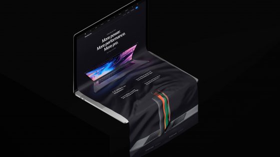 Free Isometric Matte Macbook Pro Mockup Free PSD - PsFiles