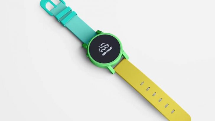 Free Floating Apple Watch Ultra Mockup PSD - PsFiles