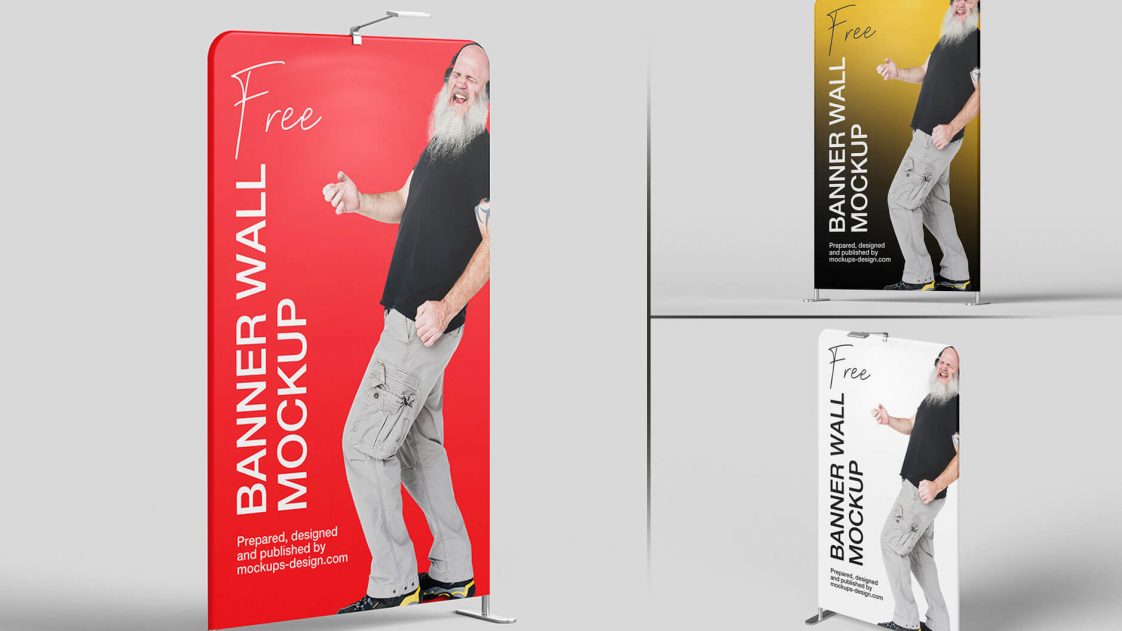 Free LED Display Standee Board Mockup PSD - PsFiles