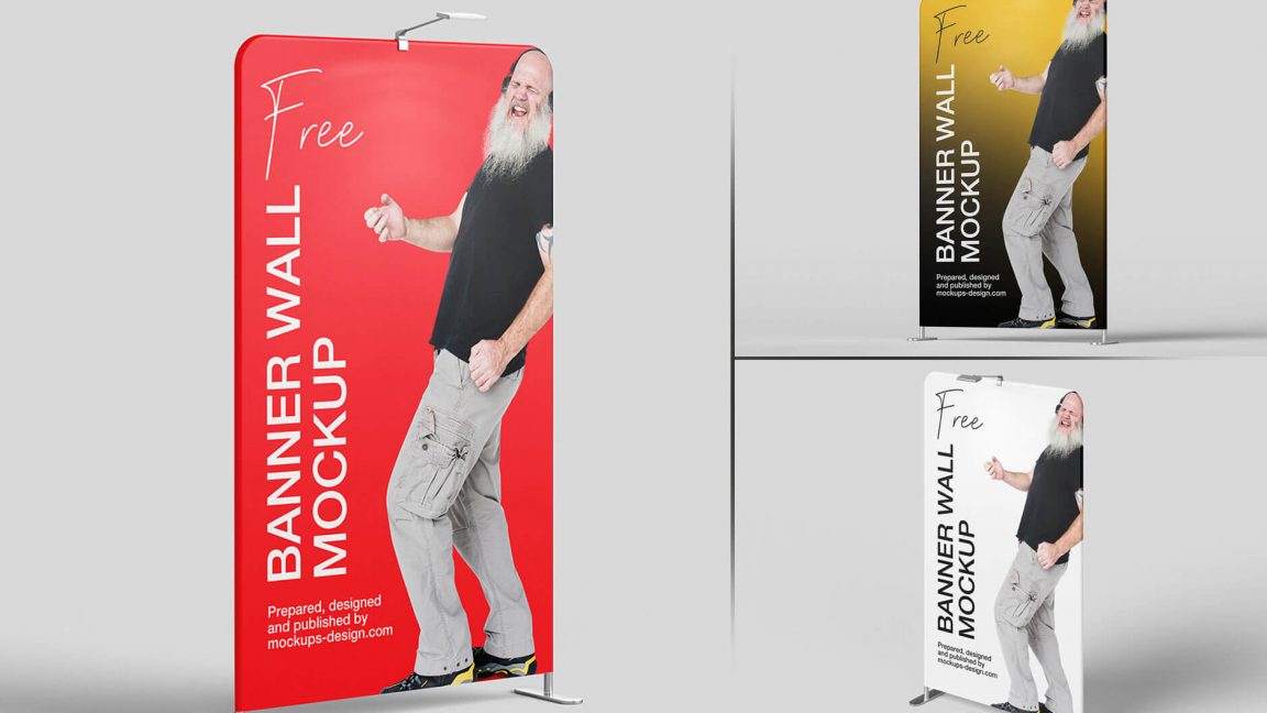 Free LED Display Standee Board Mockup PSD - PsFiles