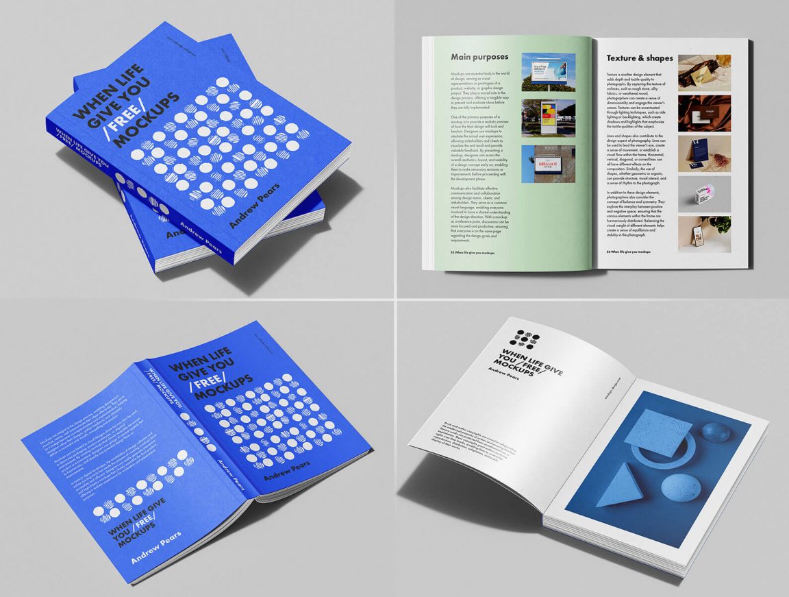 7 Free A5 Paper Back Vertical Book Mockups PSD Files - PsFiles