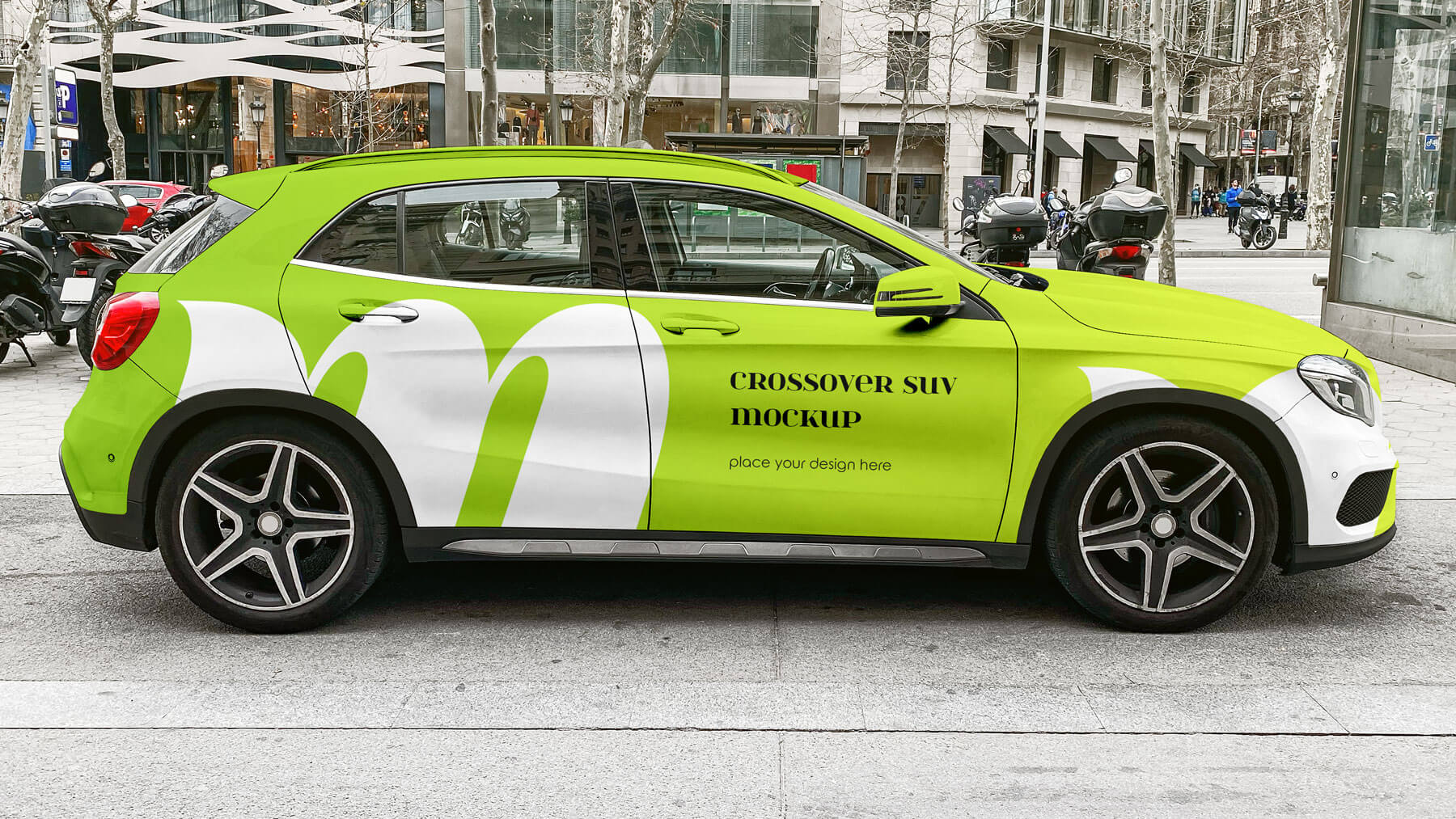 Free Hyundai Tucson SUV Vehicle Mockup PSD - PsFiles