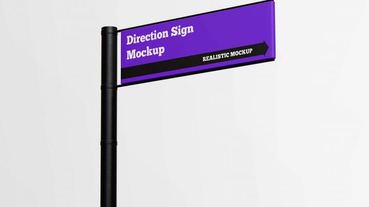 Drop Down Counter Sign Board Free Mockup PSD - PsFiles