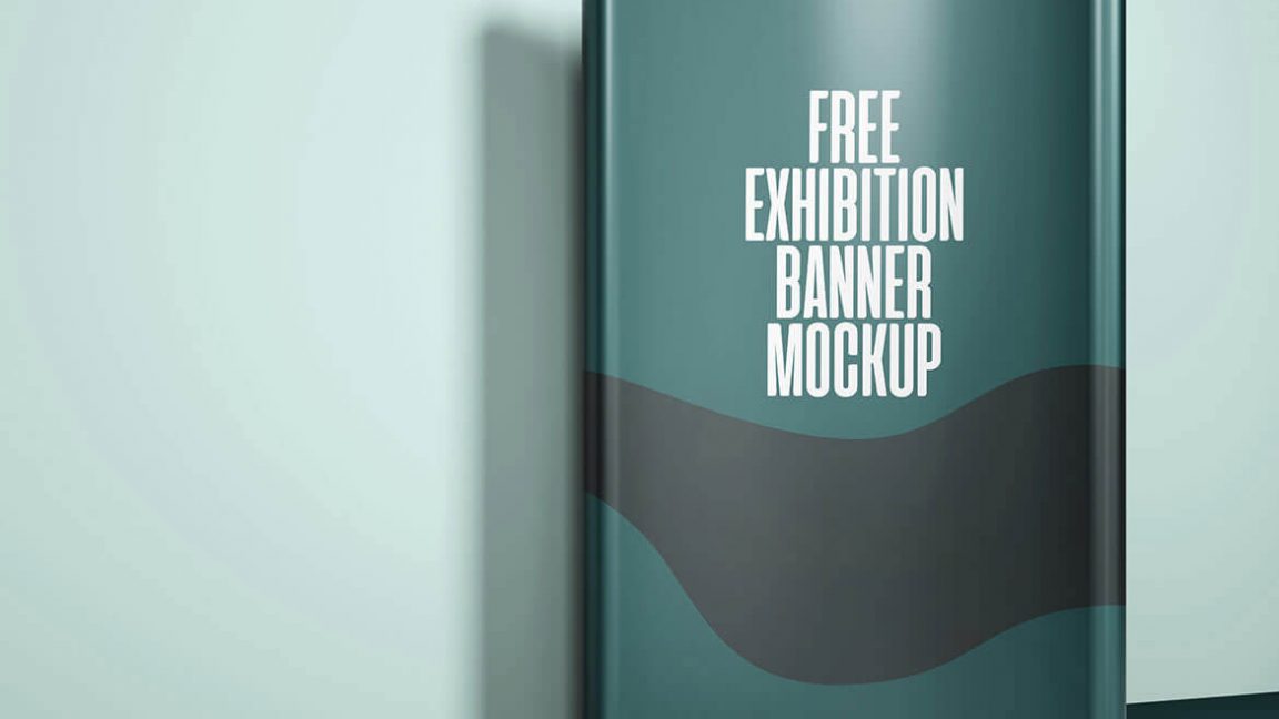 Free Fabulous Expo Display Banner Mockup PSD - PsFiles