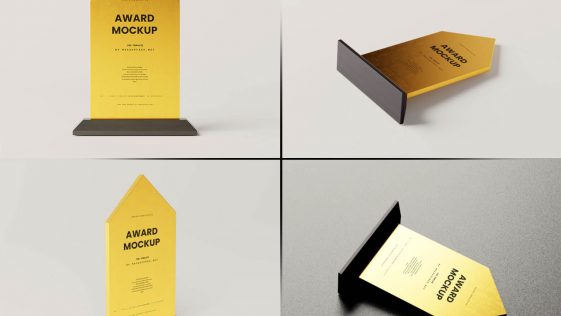 Glass Trophy PSD Mockup - PsFiles