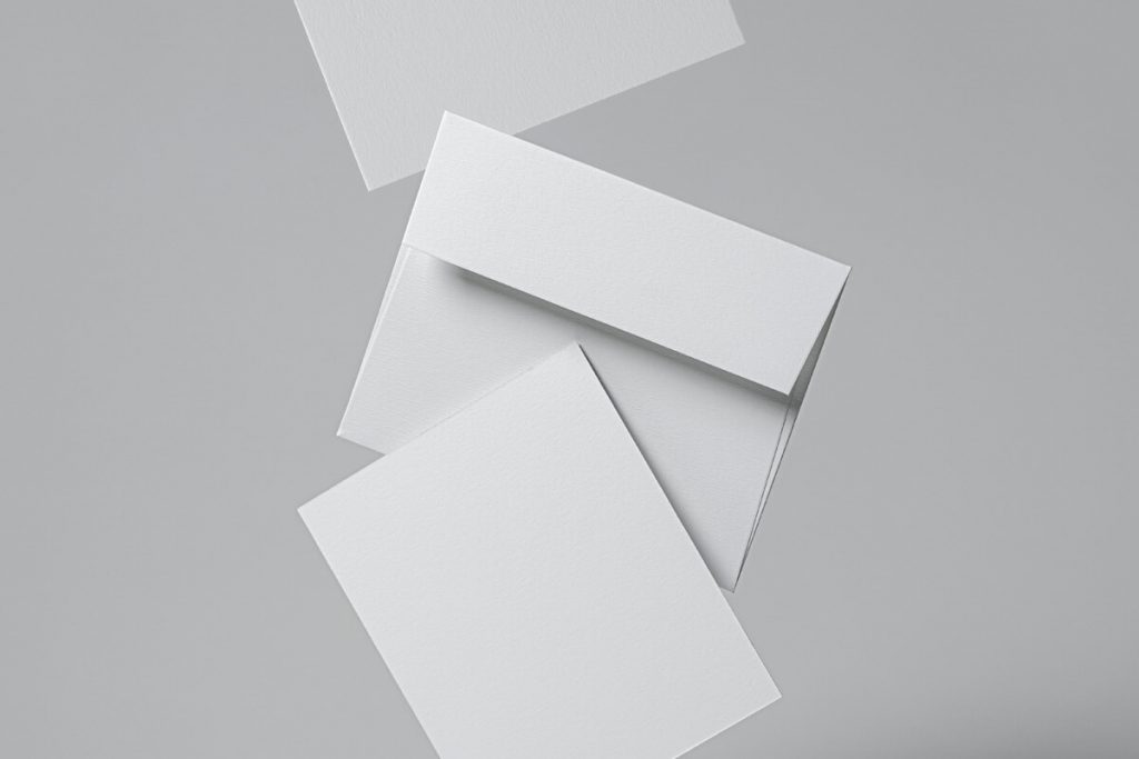 Free Falling Invitation Card and Envelope Cover Mockup PSD - PsFiles