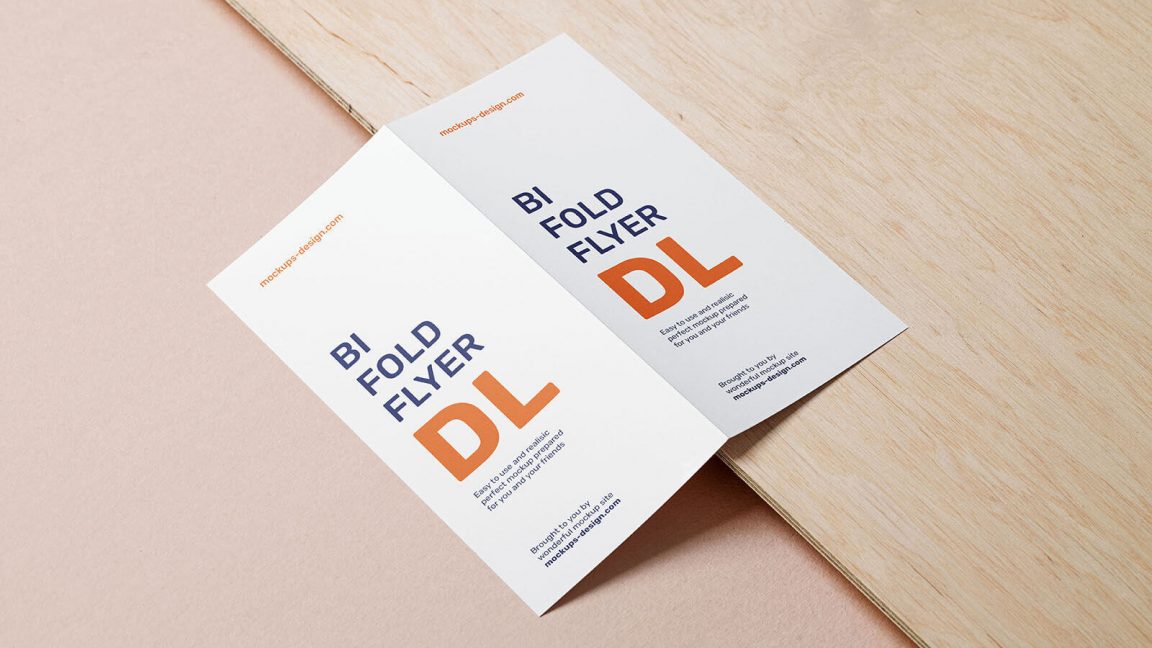 Free DL Size Narrow Brochure Book Mockup PSD - PsFiles