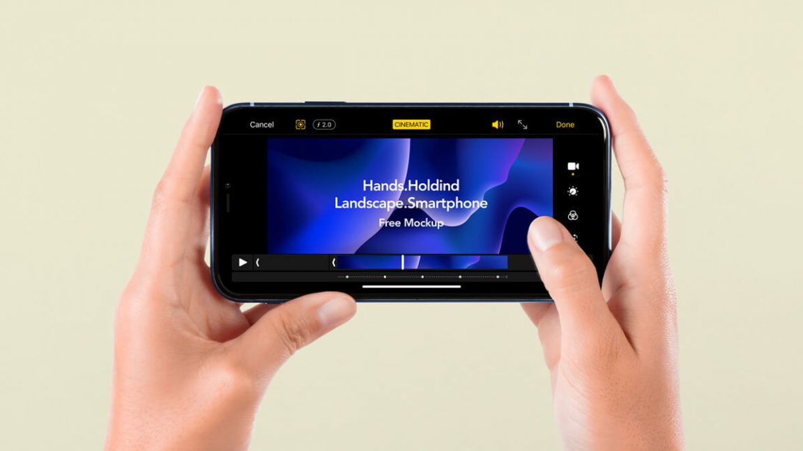 Free Phone Mockup PSD in Hand - PsFiles