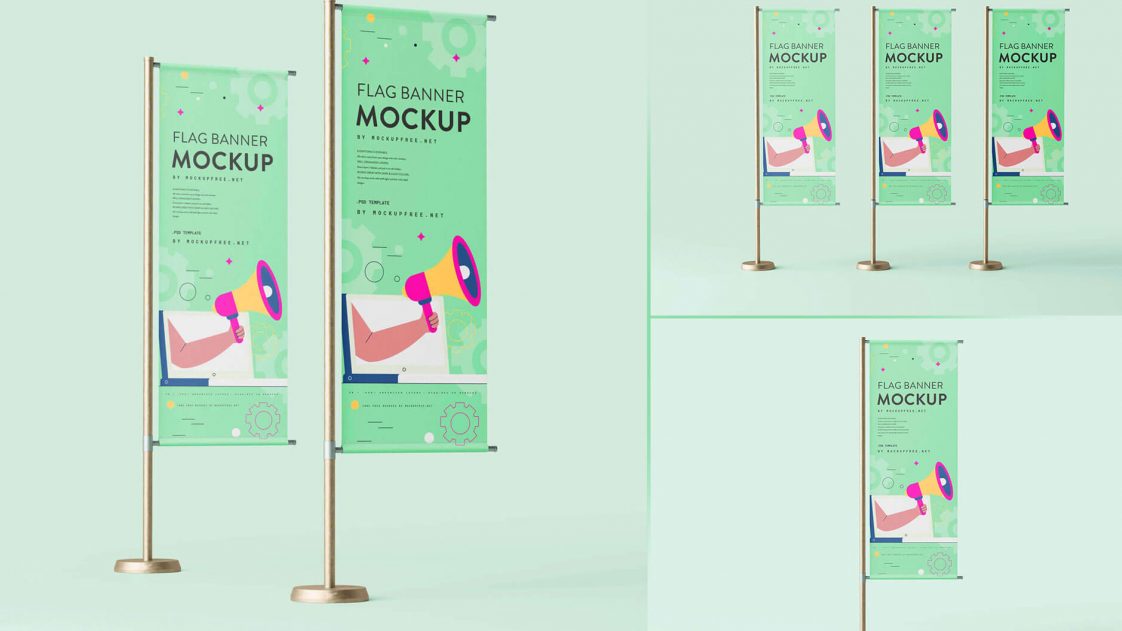 Free Lamp Post / Flag Pole Banner Mockup PSD - PsFiles