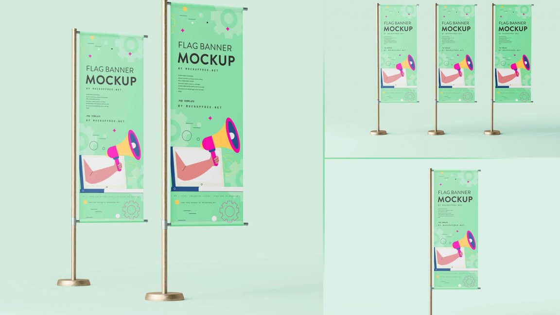 Free Lamp Post / Flag Pole Banner Mockup PSD - PsFiles