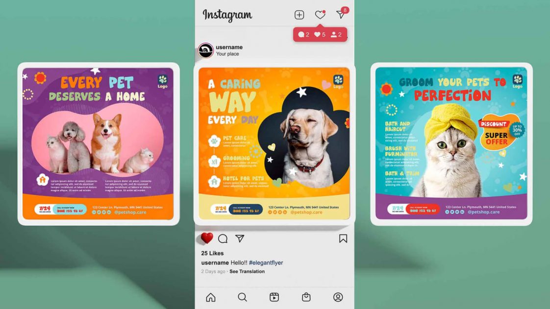 Free Social Media Instagram Post Mockup PSD - PsFiles