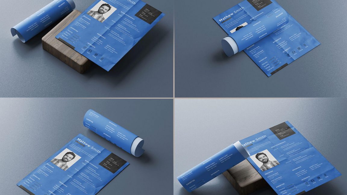 Free PSD Page Curled Flyer Free Mockup PSD Set - PsFiles