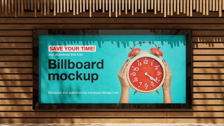 3 Free Concrete Building Wall-Mounted Billboard Mockups PSD set - PsFiles