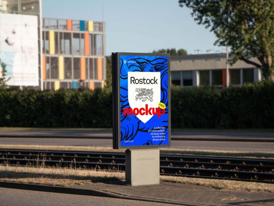 5 Free Street Citylight Mupi Ad Poster Mockup PSD Files - PsFiles