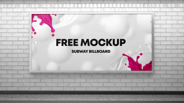 Free Digital Advertising Signage Mockup PSD - PsFiles