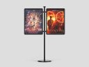 Double Ad Poster Pole Stand Mockup PSD - PsFiles