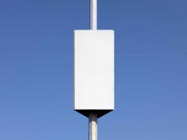 Free Pole Vertical Advertisement Sign Board Mockup PSD - PsFiles