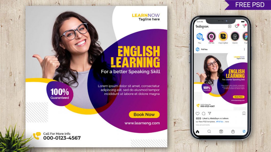 Study in Canada Education Consultants Free Instagram Post Design PSD ...