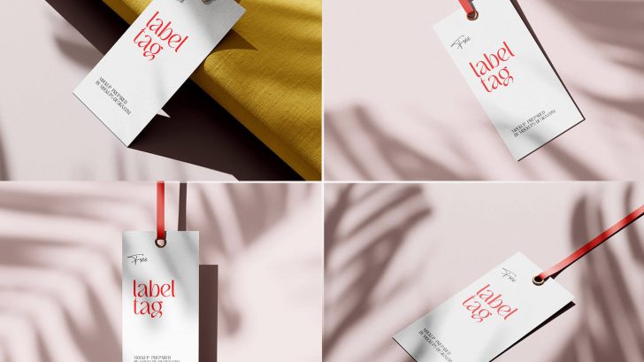 Free Square Hang Tag Mockup PSD - PsFiles