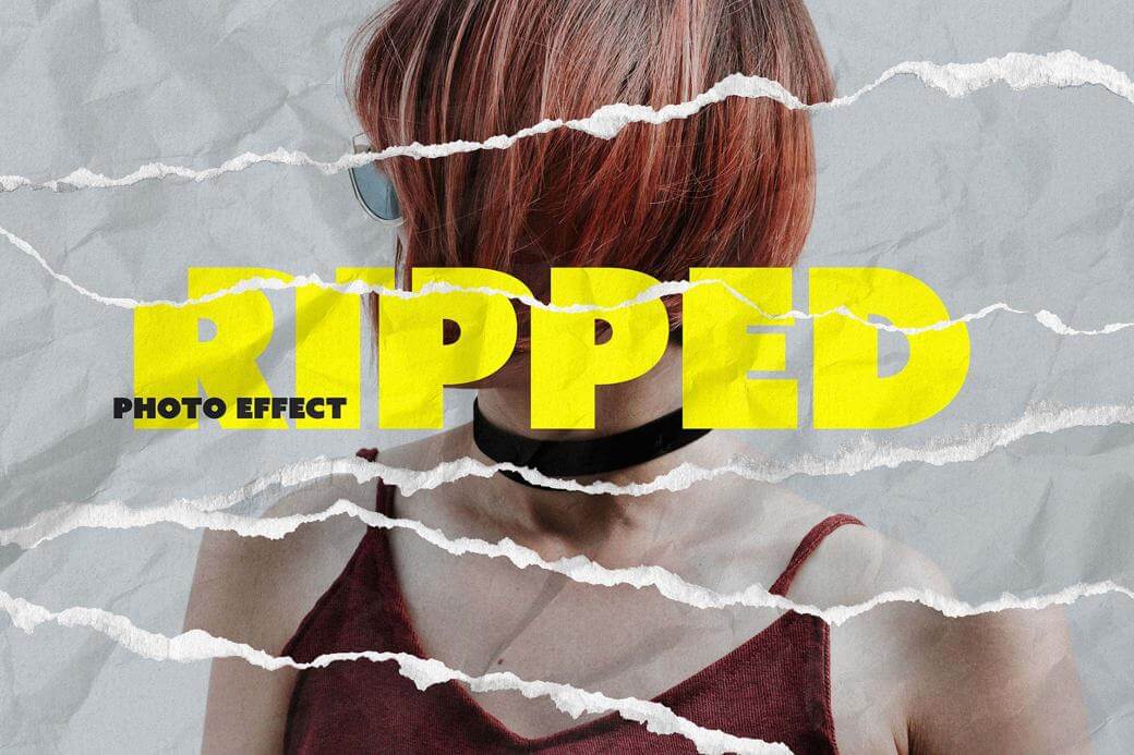 Free Ripped Paper Photo Effect Mockup PSD - PsFiles