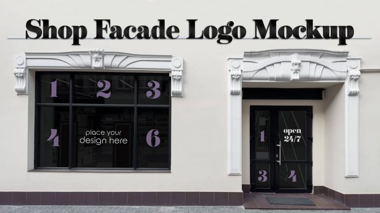 Free Free Shop Signage Mockup PSD - Free Best PSD FIles