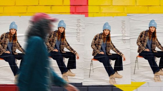 Free PSD Isometric/Grid Poster Mockup PSD - PsFiles