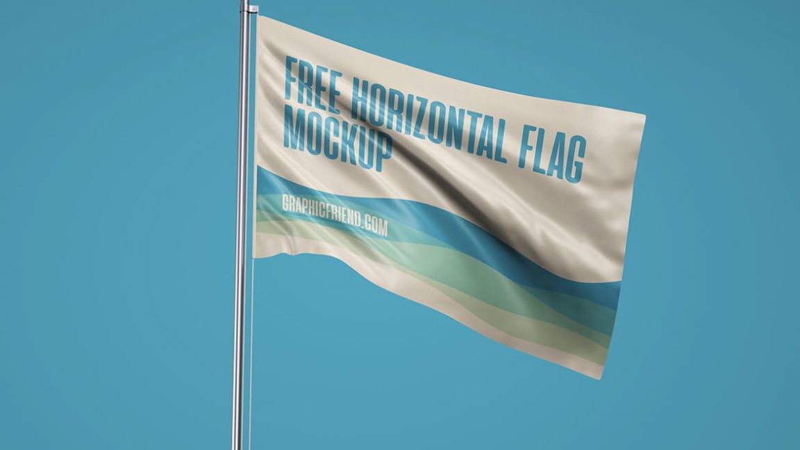 Free Flag Mockup PSD - PsFiles