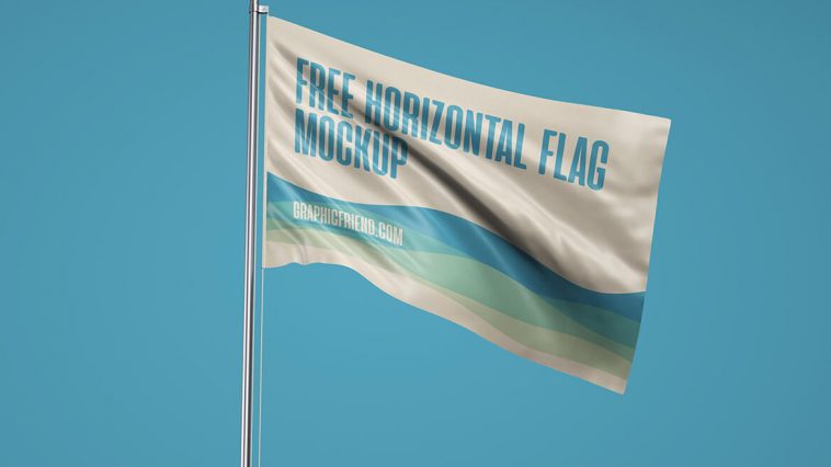 Free Flag Mockup PSD - PsFiles