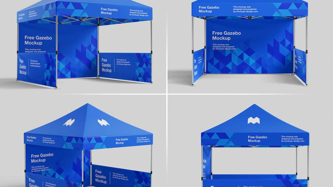 Free Display Tent Mockup - PsFiles