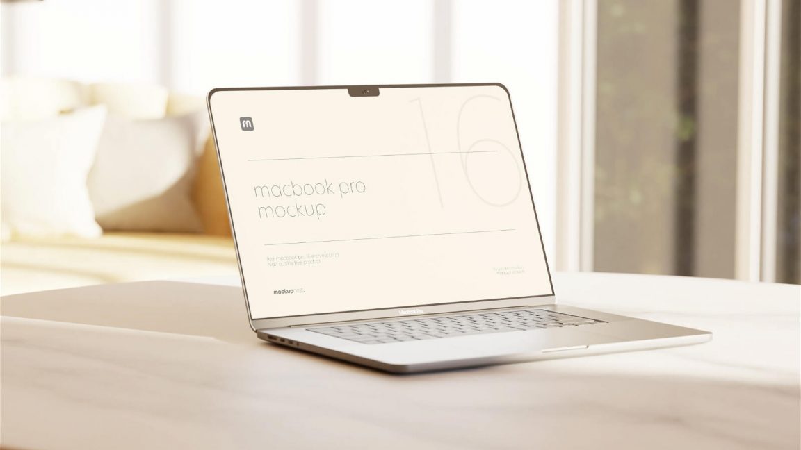 Free MacBook Pro 16 Mockup PSD - PsFiles