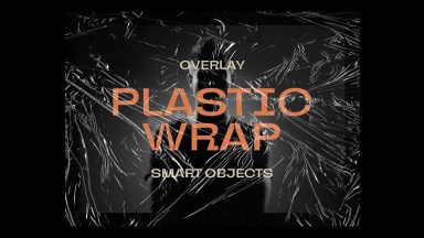Plastic Wrap Logo and Text Mockup PSD free - PsFiles