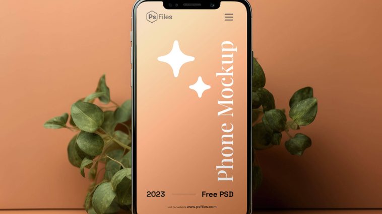 Free Person Showing Smartphone Mockup PSD - PsFiles