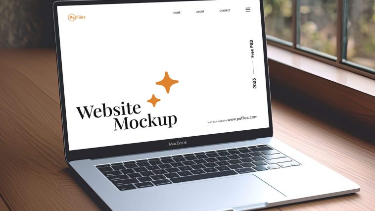 Free Web Page Laptop Mockup PSD Free PSD - PsFiles